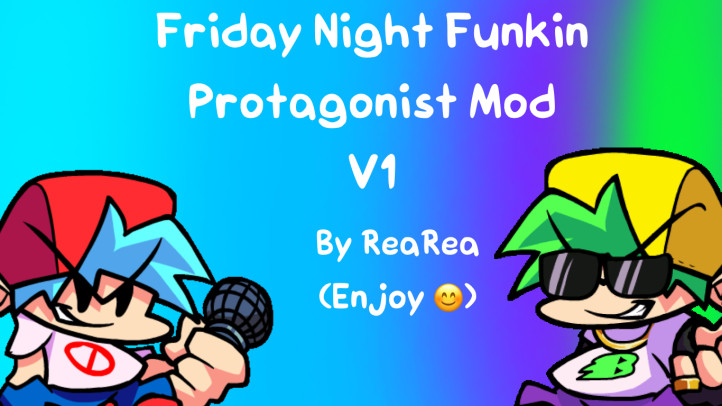 FnF Protagonist Mod V1 Mod for Friday Night Funkin' | FNF Mods