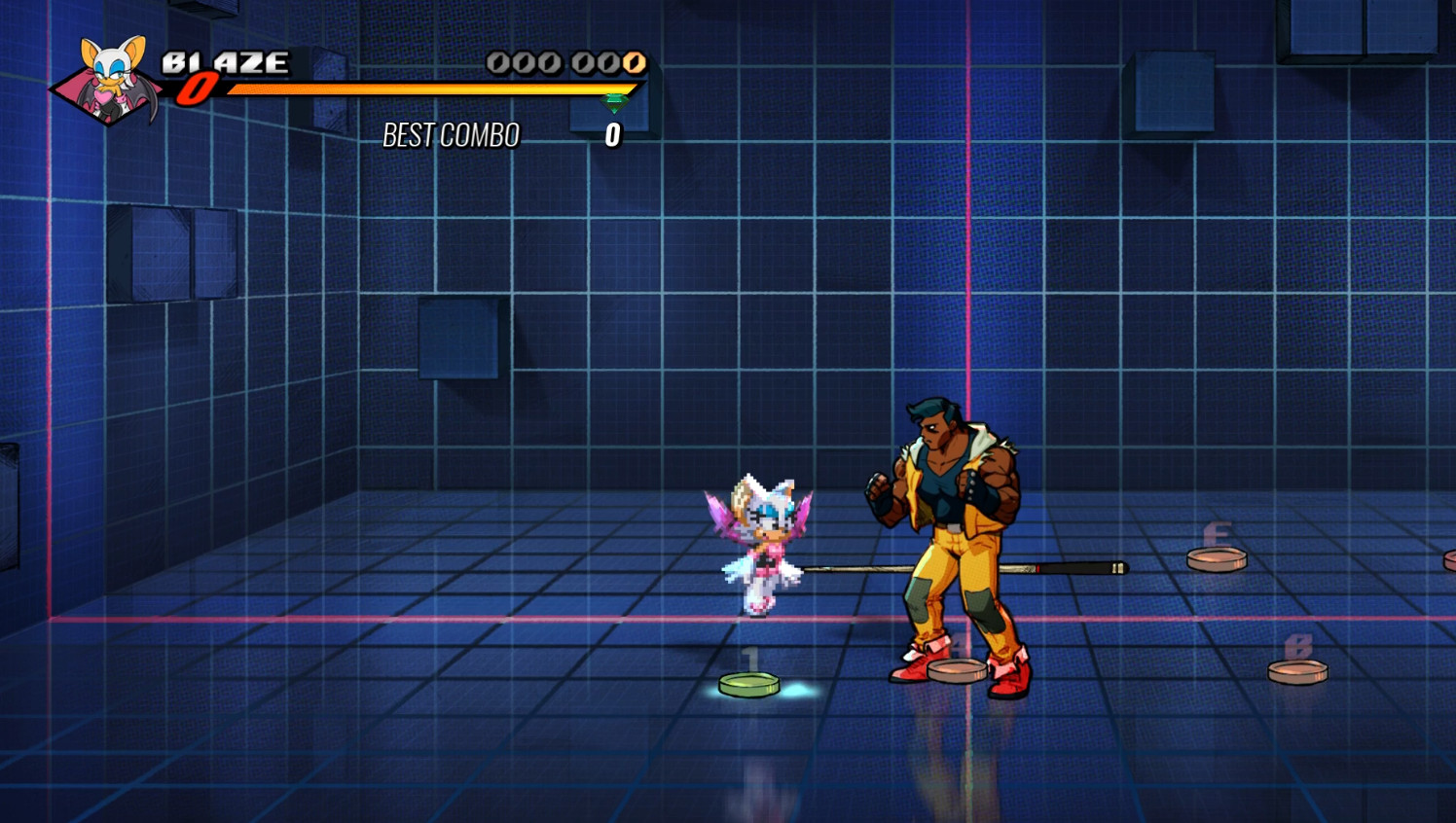 Rouge the Bat over SOR4-Blaze [Streets of Rage 4] [Mods]