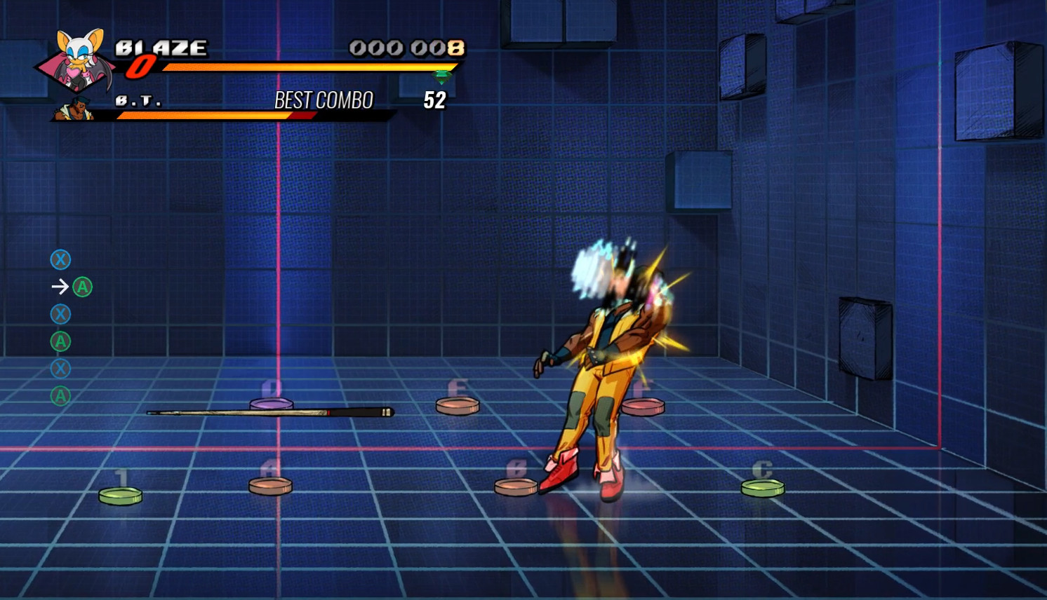 Rouge the Bat over SOR4-Blaze [Streets of Rage 4] [Mods]