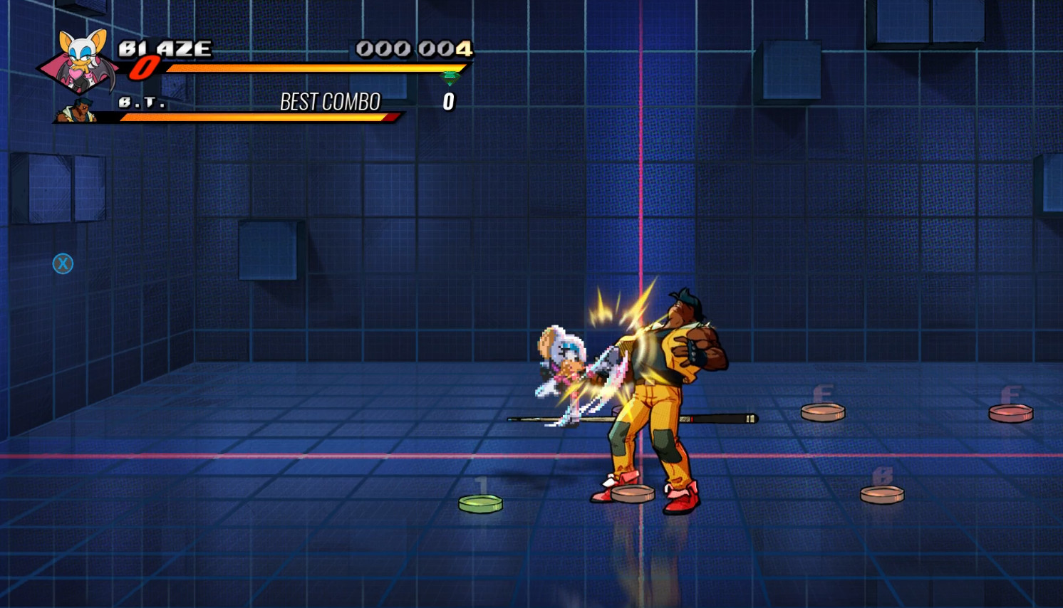 Rouge the Bat over SOR4-Blaze [Streets of Rage 4] [Mods]