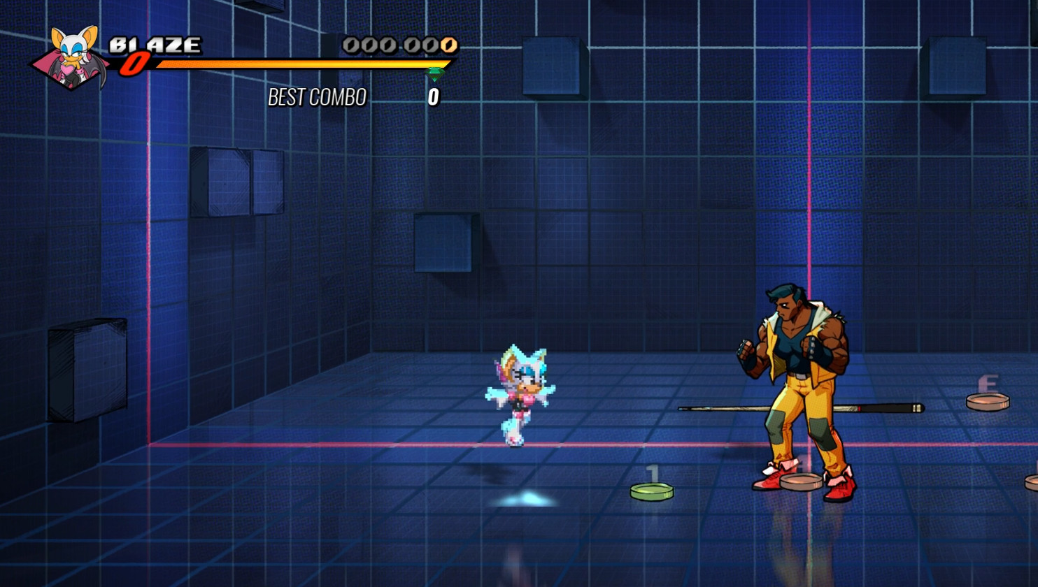 Rouge the Bat over SOR4-Blaze [Streets of Rage 4] [Mods]