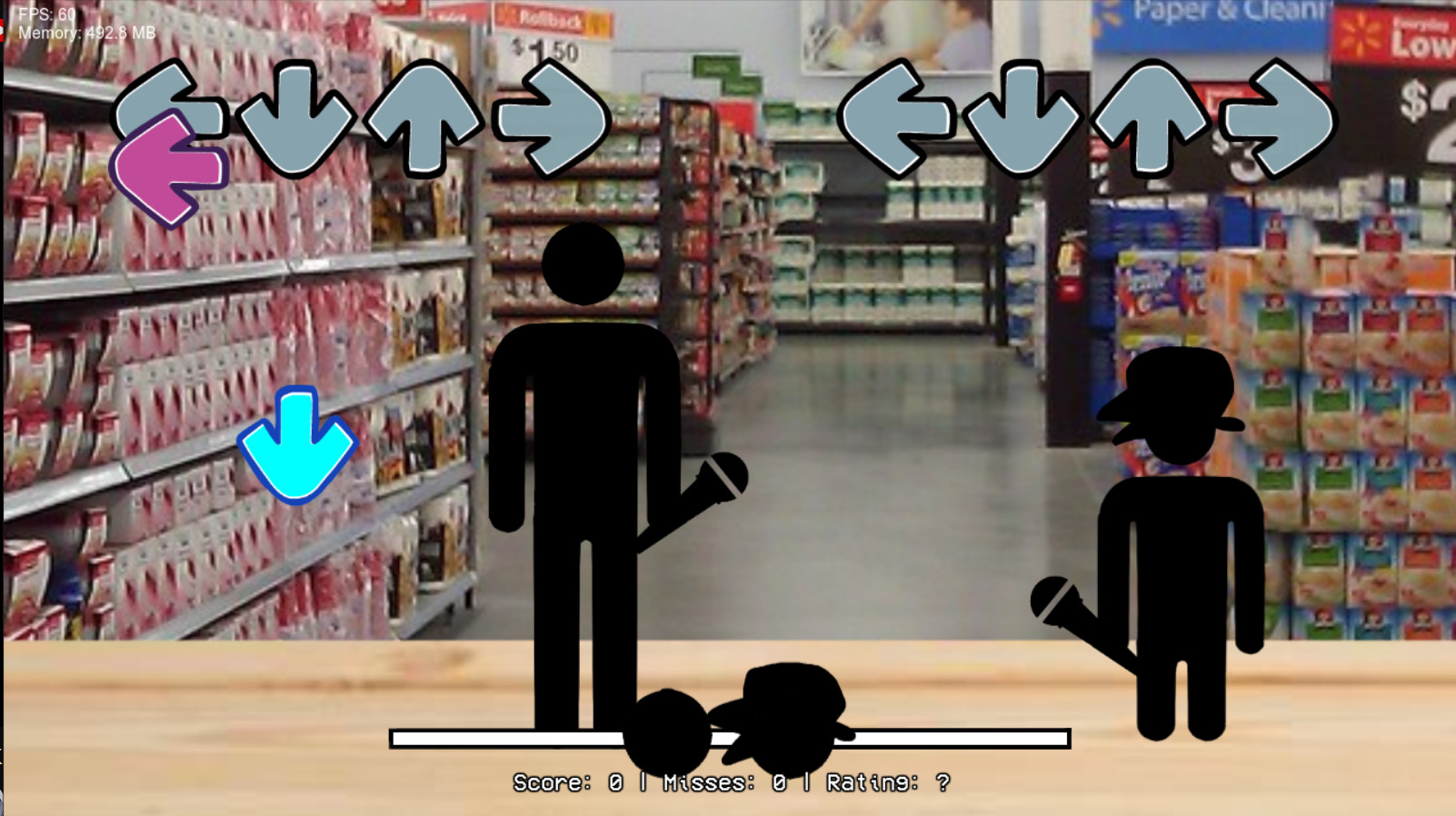 Vs Silhouette Man ( Wet floor Sign ) Mod for Friday Night Funkin' | FNF ...