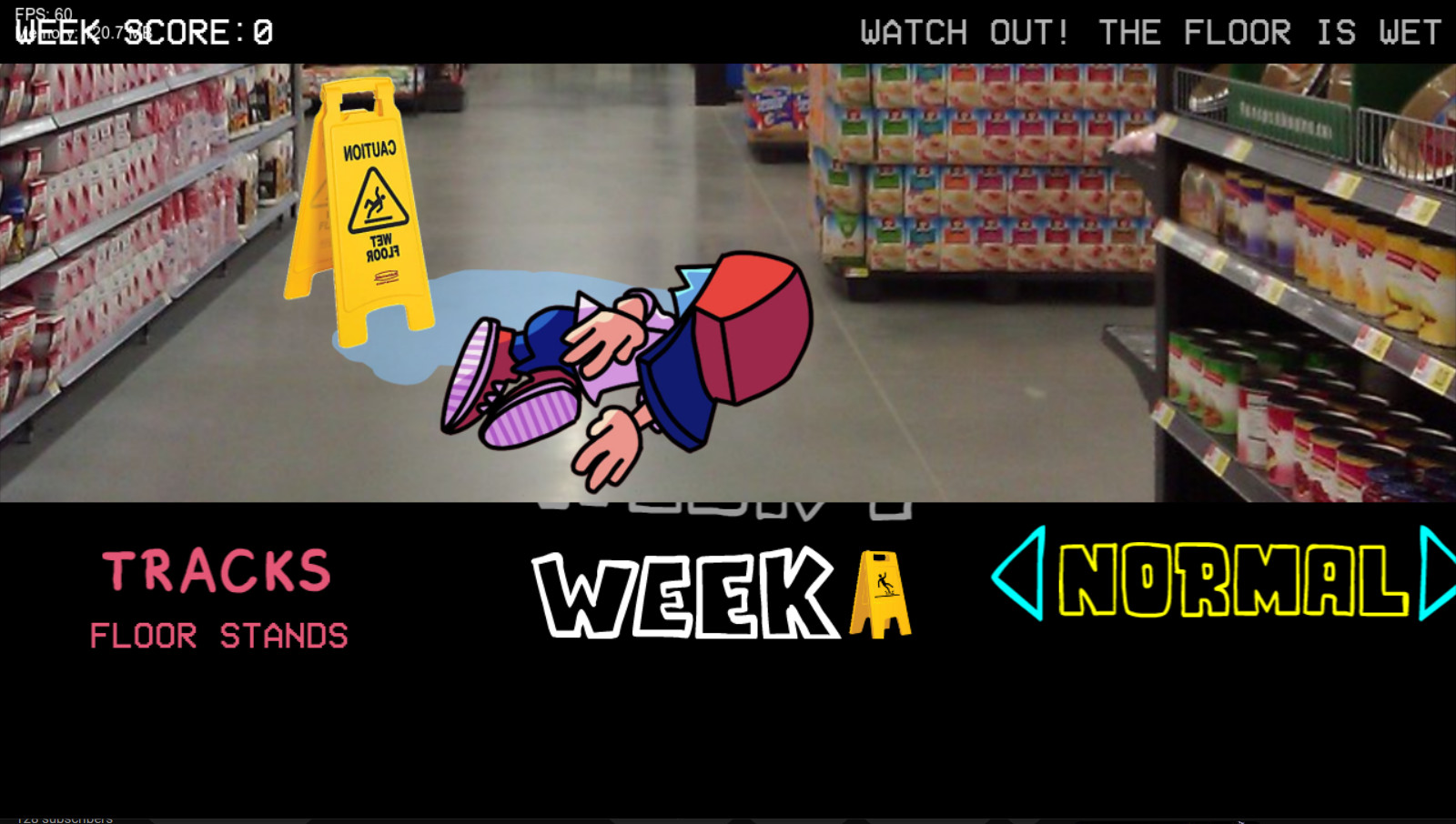 Vs Silhouette Man ( Wet floor Sign ) Mod for Friday Night Funkin' | FNF ...