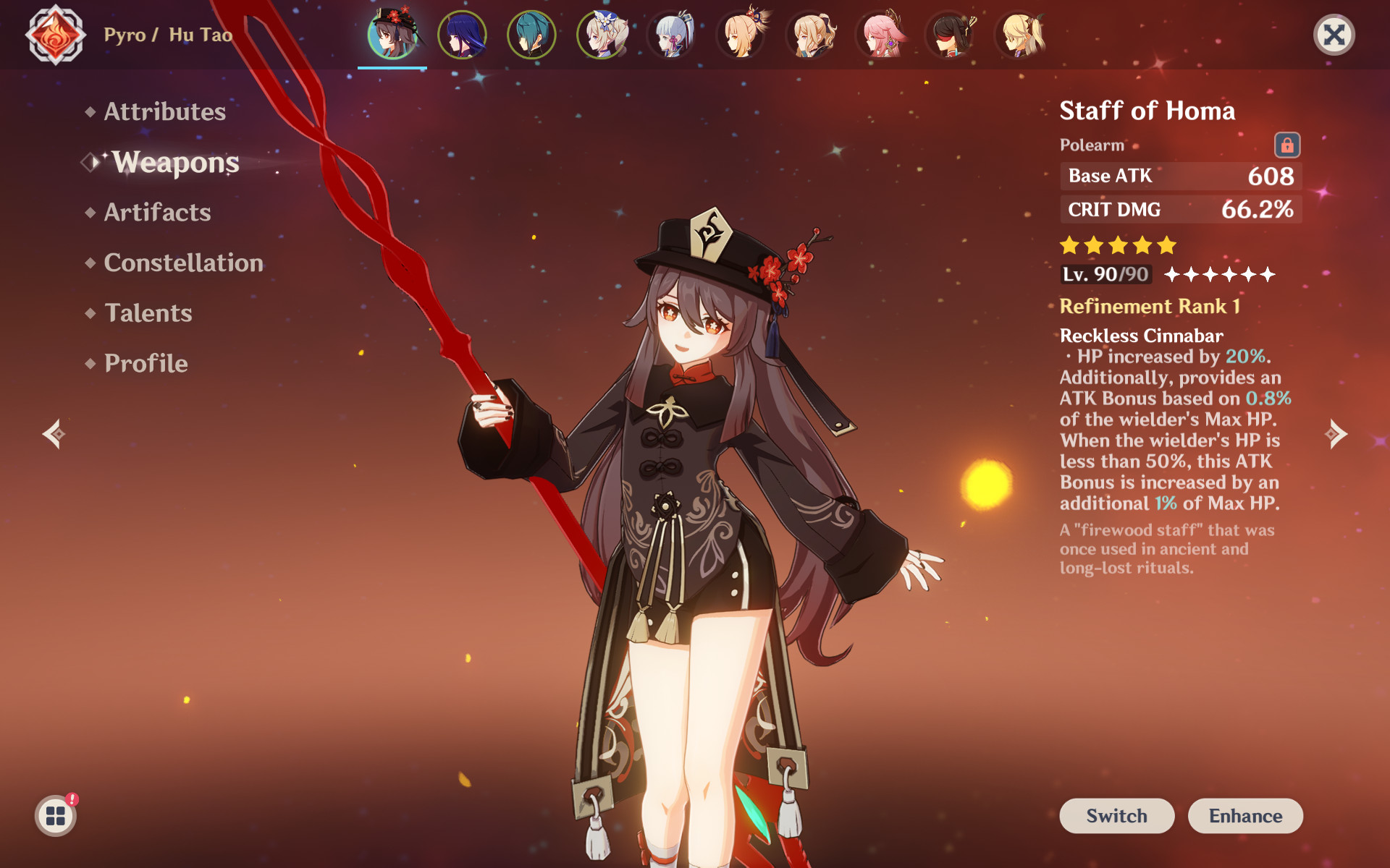 Spear of Cassius (Staff of Homa) Mod for Genshin Impact | GI Mods