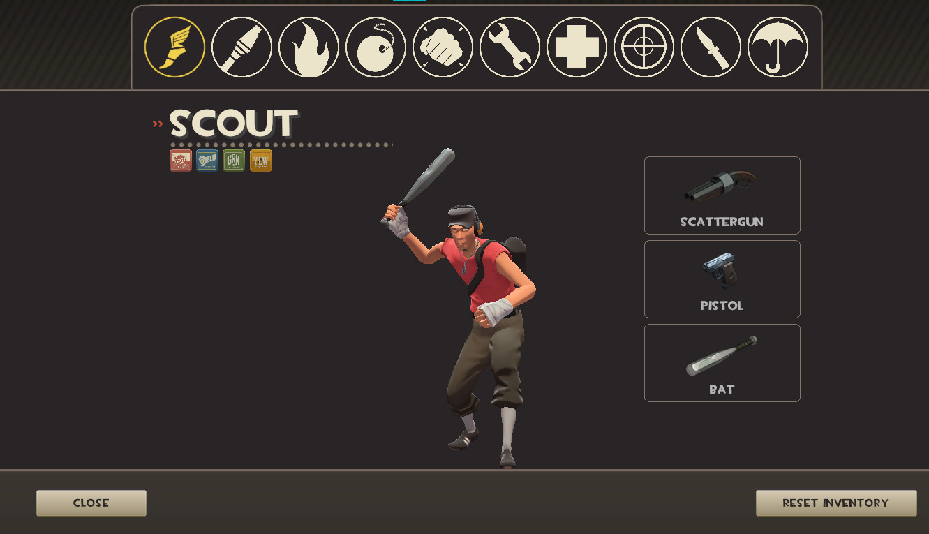 Team logo loadout buttons. [Team Fortress 2 Classic] [Mods]