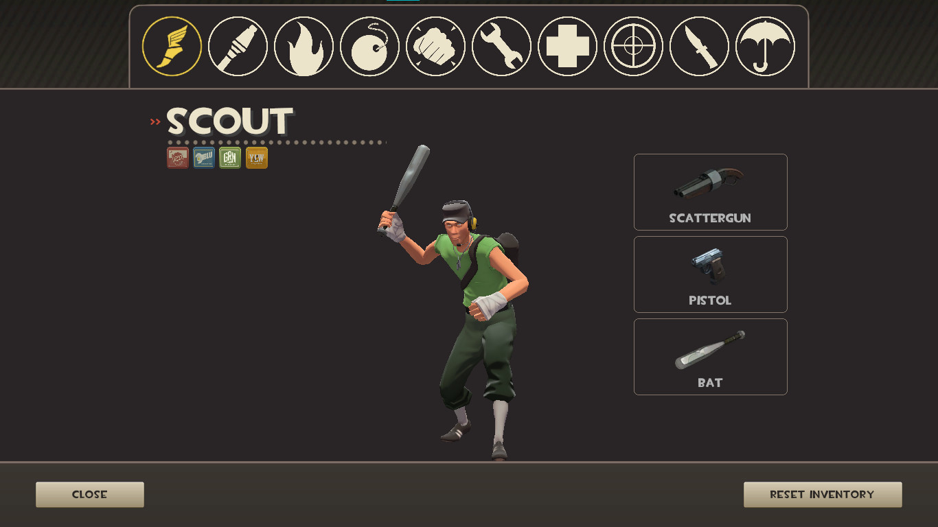 Team logo loadout buttons. [Team Fortress 2 Classic] [Mods]