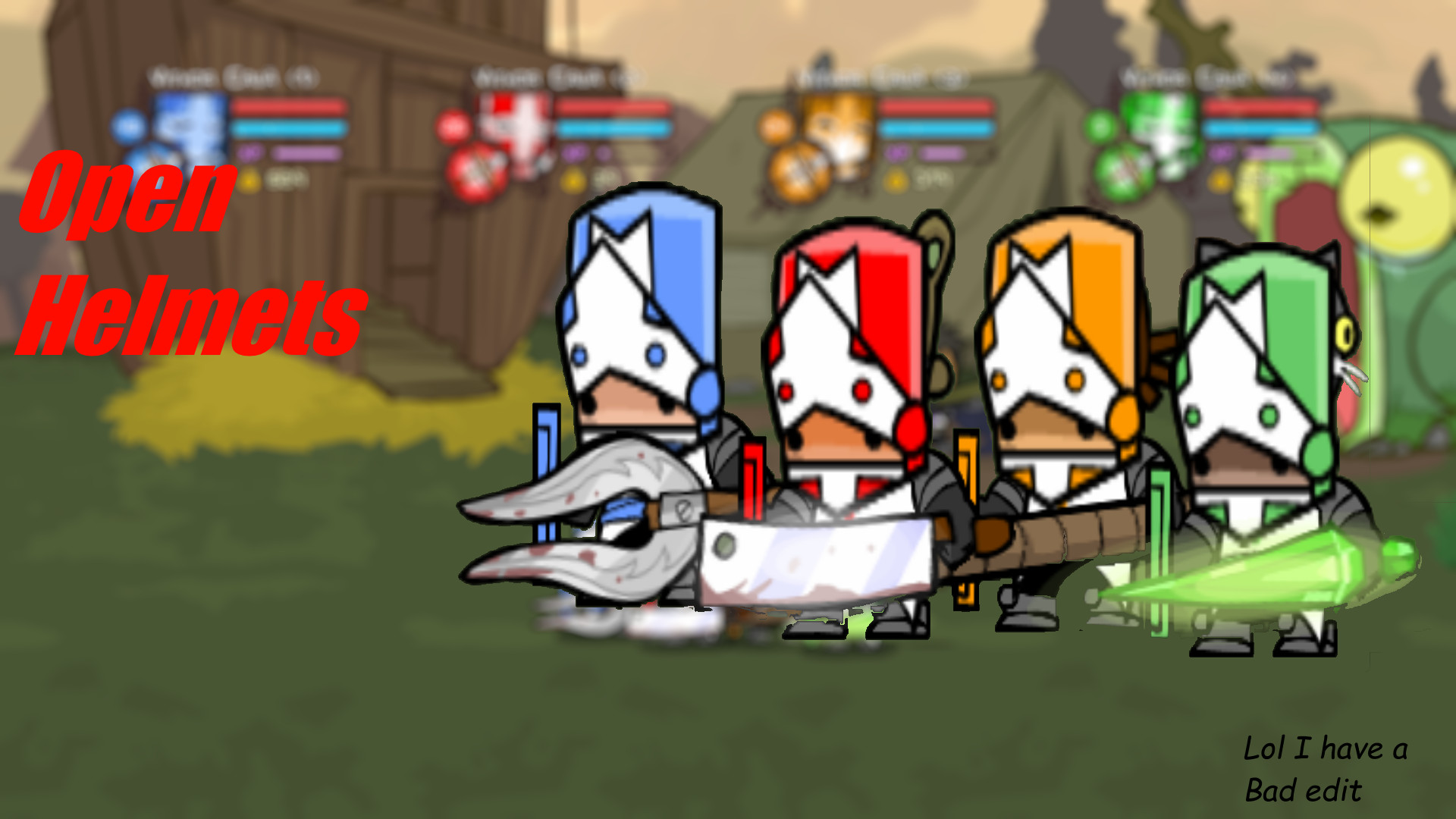 Open Helmet's Knights Mod for Castle Crashers (Remastered) | CCR Mods