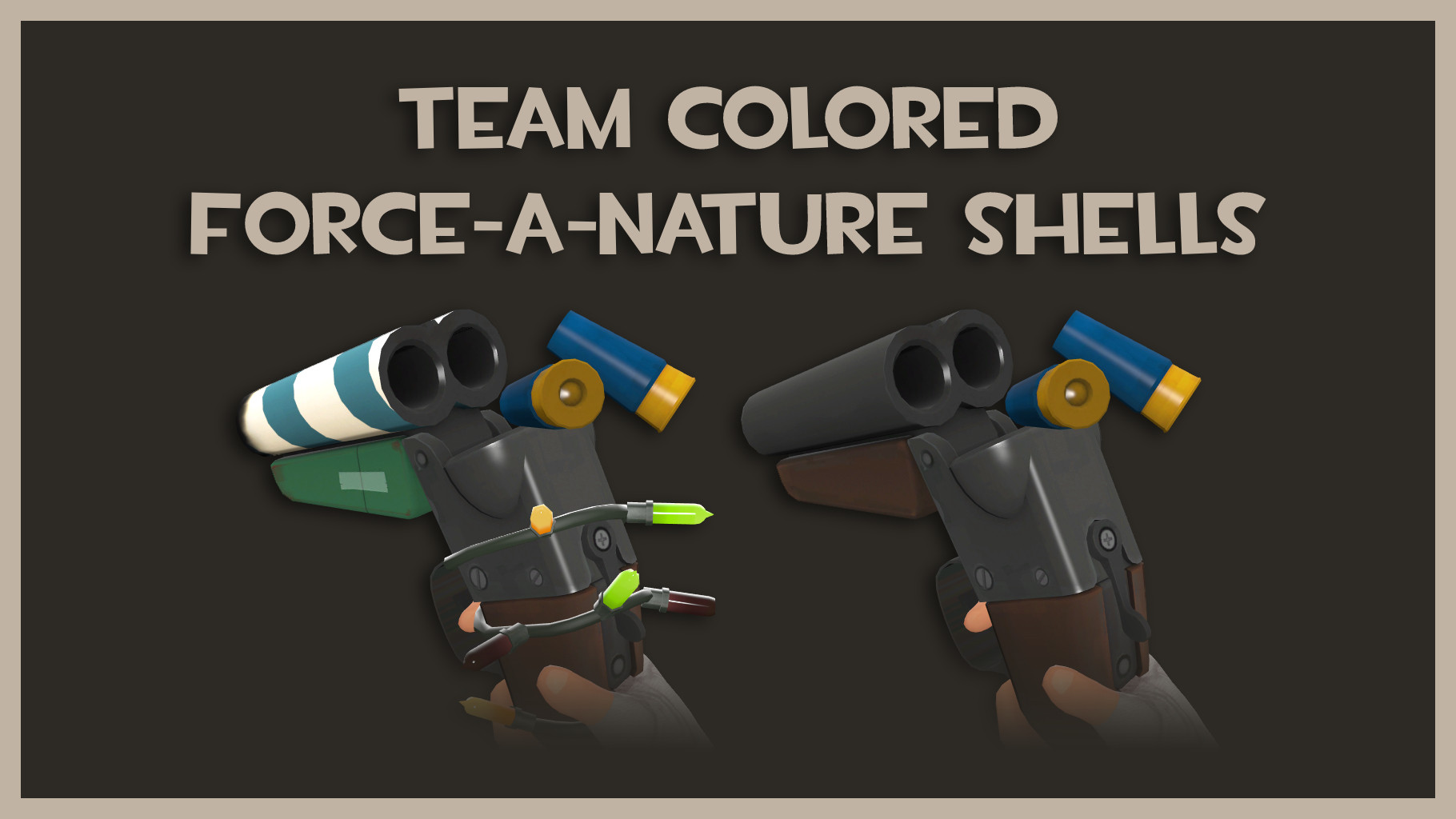 Team Colored Force-A-Nature Shells [Team Fortress 2] [Mods]