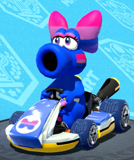 Bi Pride Birdo Mod for Mario Kart 8 Deluxe | MK8D Mods