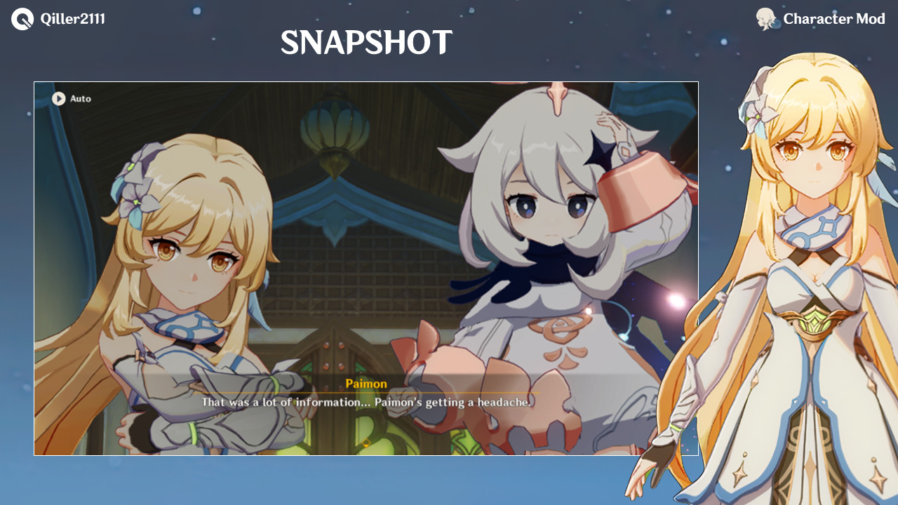 Lumine Long Hair [Genshin Impact] [Mods]