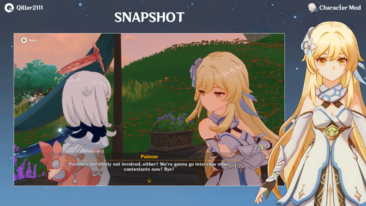 Lumine Long Hair [Genshin Impact] [Mods]