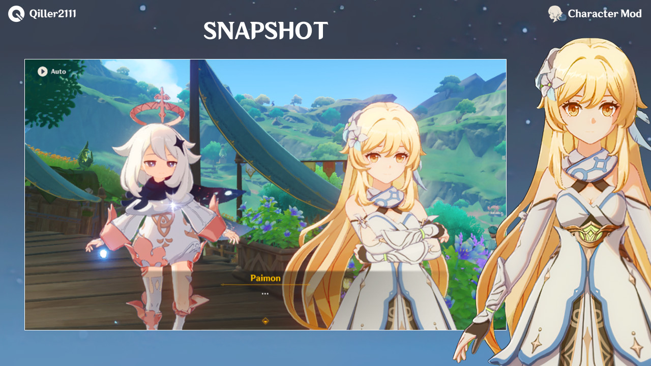 Lumine Long Hair [Genshin Impact] [Mods]