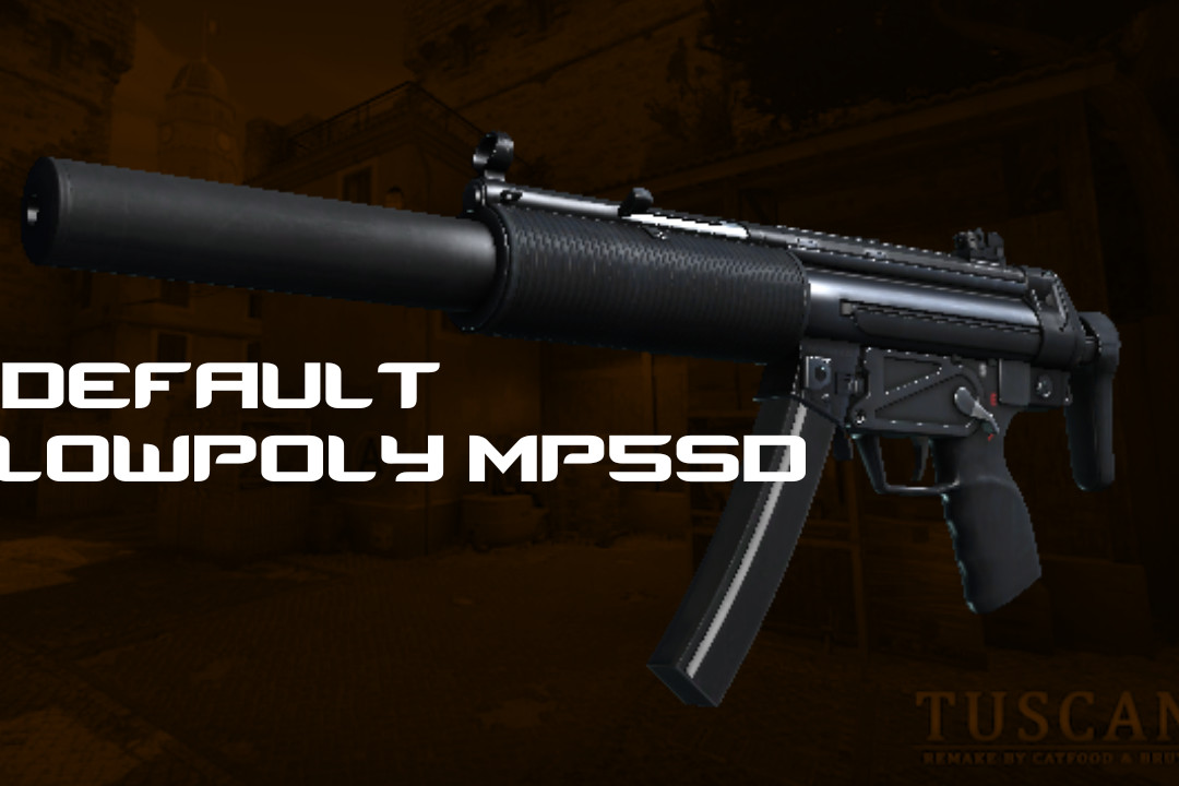 [RETEXTURE]LOW POLY DEFAULT CSGO MP5SD Mod for Counter-Strike 1.6 | CS1.6 Mods