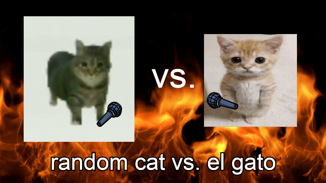 random cat vs. el gato Mod for Friday Night Funkin' | FNF Mods