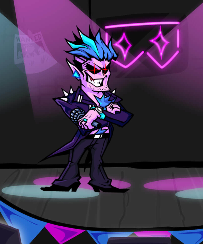 Cyberpunk Daddy Skin Mod for Friday Night Funkin' | FNF Mods