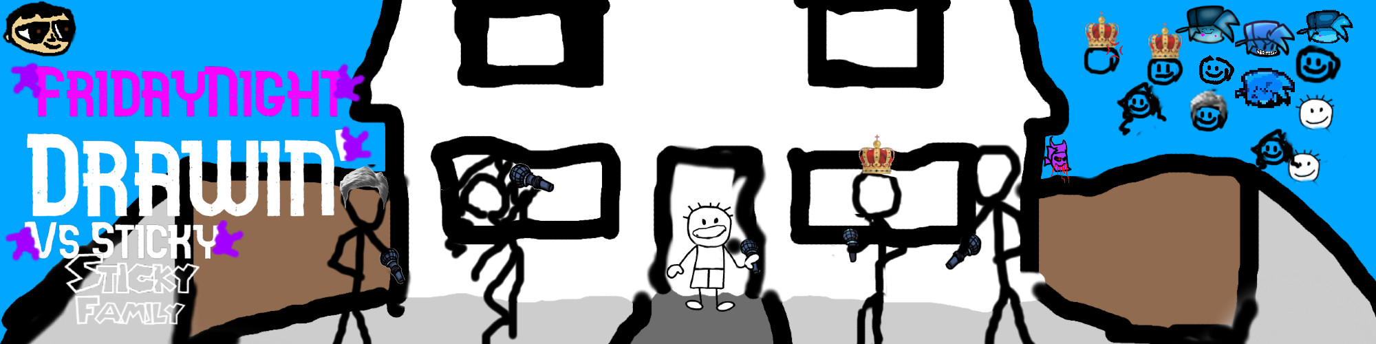 Friday Night Drawin' Vs Sticky Mod for Friday Night Funkin' | FNF Mods