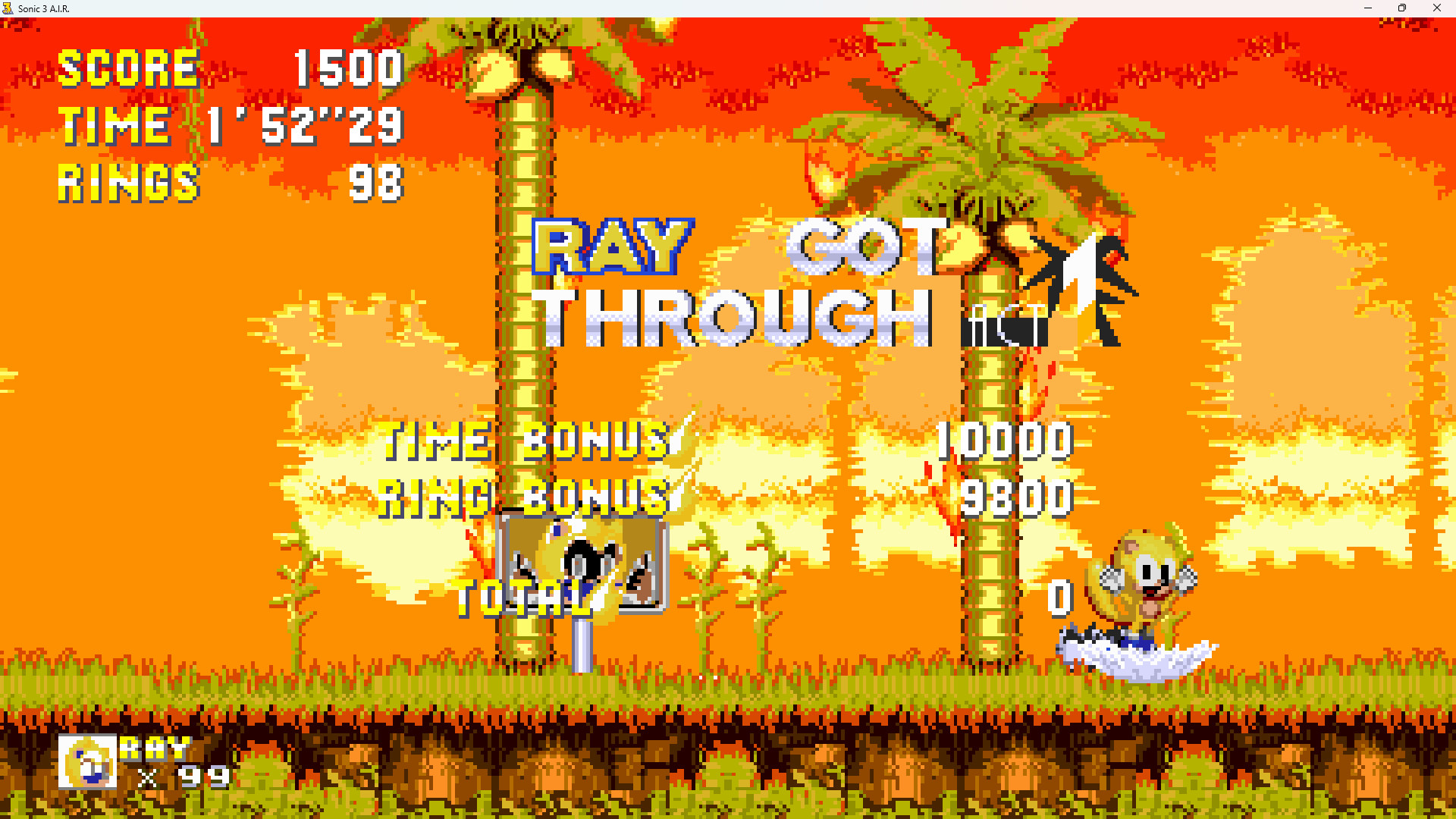 Sonic 2 Style Ray Mod for Sonic 3 A.I.R. | S3AIR Mods