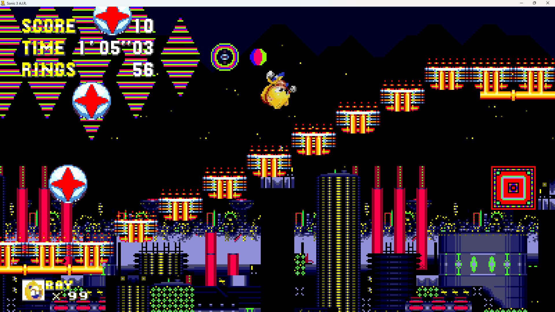 Sonic 2 Style Ray Mod for Sonic 3 A.I.R. | S3AIR Mods