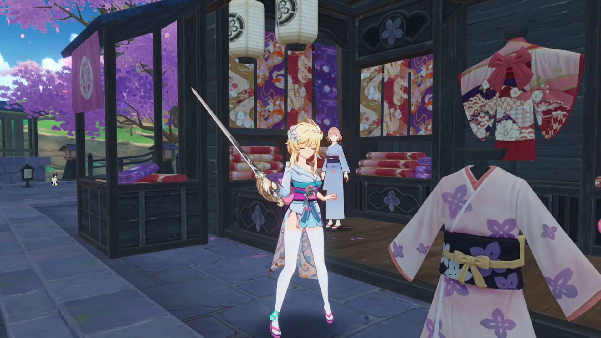 Lumine short Kimono Mod for Genshin Impact | GI Mods