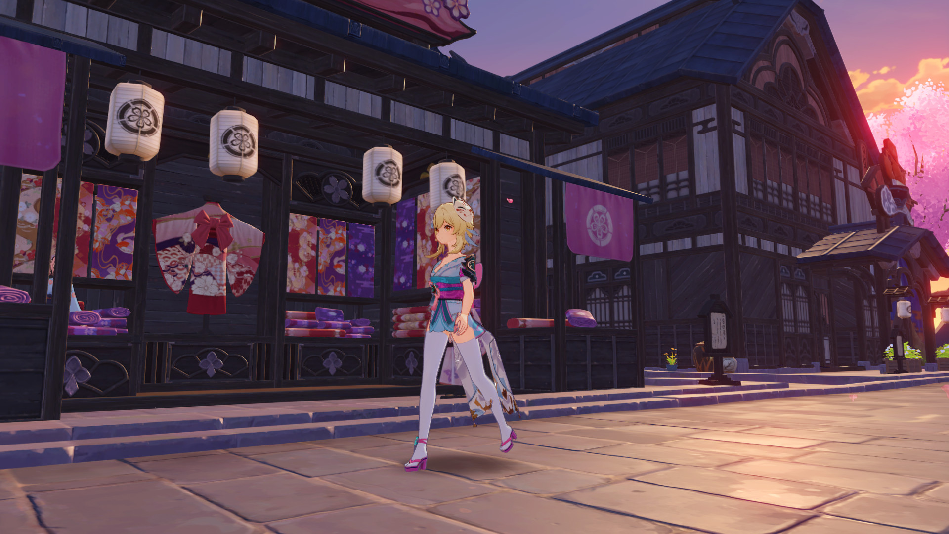 Lumine short Kimono Mod for Genshin Impact | GI Mods