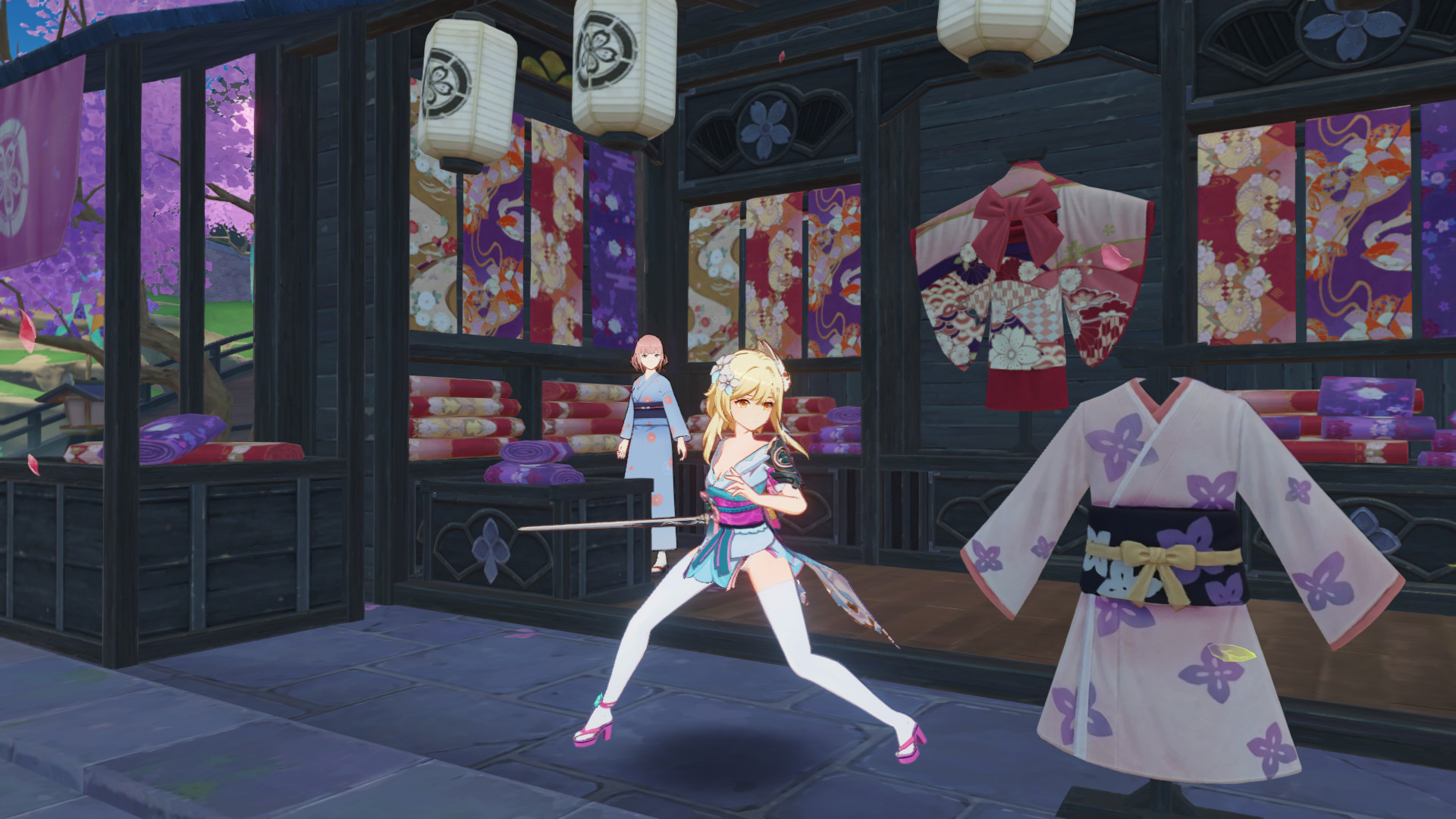 Lumine short Kimono Mod for Genshin Impact | GI Mods