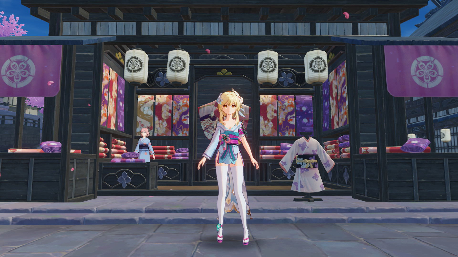 Lumine short Kimono Mod for Genshin Impact | GI Mods