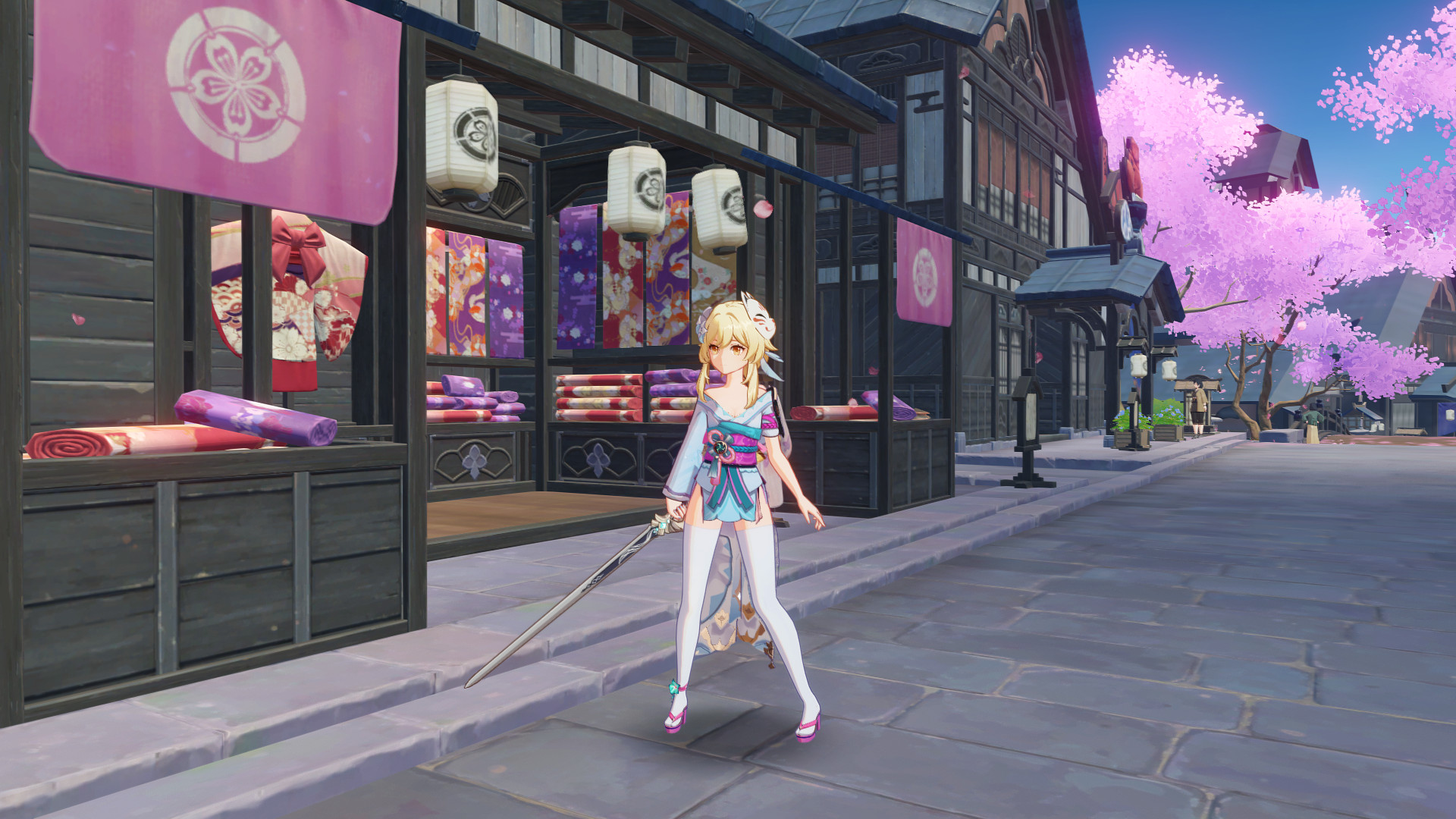 Lumine short Kimono Mod for Genshin Impact | GI Mods