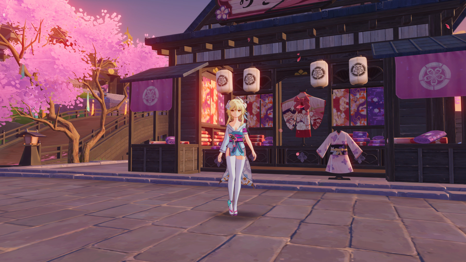 Lumine short Kimono Mod for Genshin Impact | GI Mods