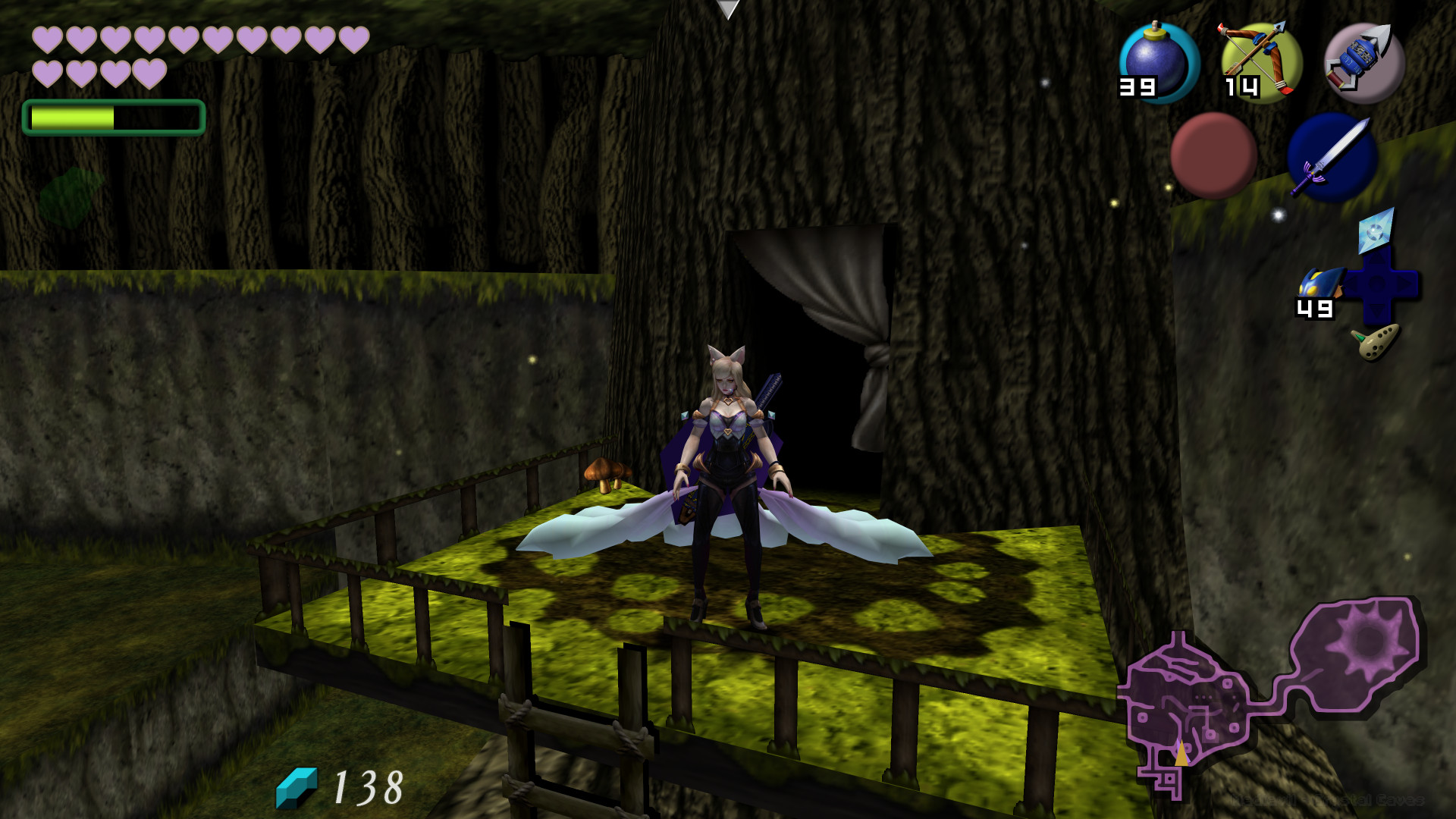 KDA Ahri Adult Link Mod for Ship of Harkinian (Ocarina of Time PC Port ...