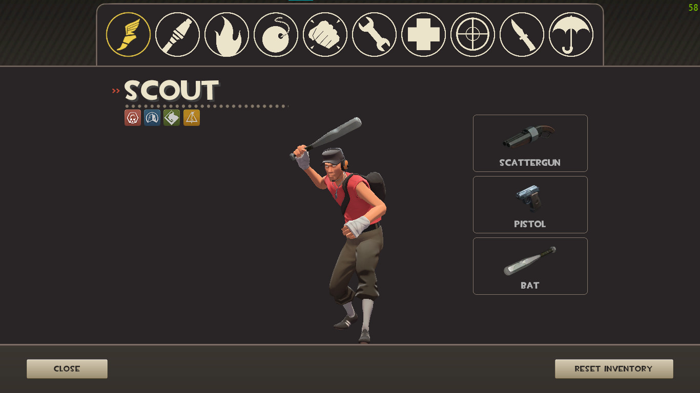 Team logo loadout buttons. [Team Fortress 2 Classic] [Mods]