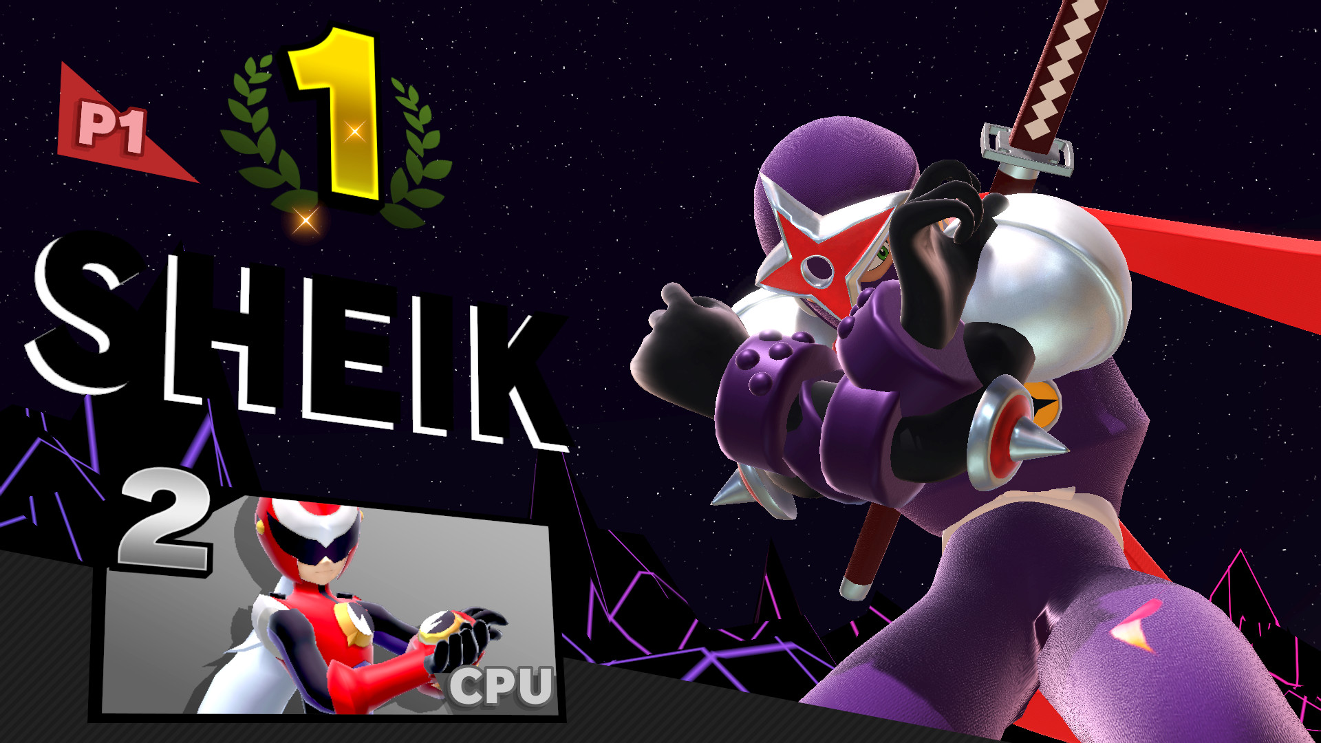 ShadowMan.EXE over Sheik Mod for Super Smash Bros. Ultimate | SSBU Mods