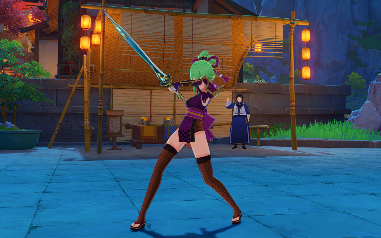 Kuki in a Arataki gang style outfit(久岐忍荒泷派常服) Mod for Genshin Impact ...