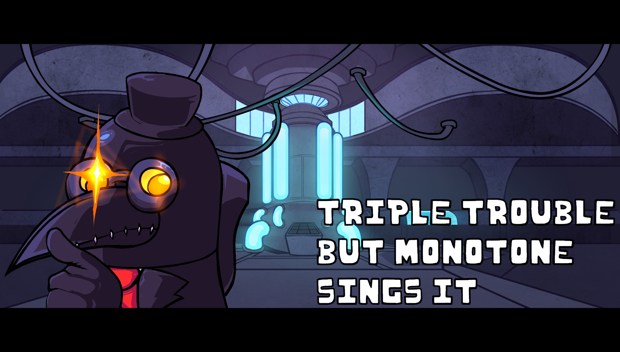 Triple Trouble But Monotone Sings It Mod for Friday Night Funkin' | FNF ...