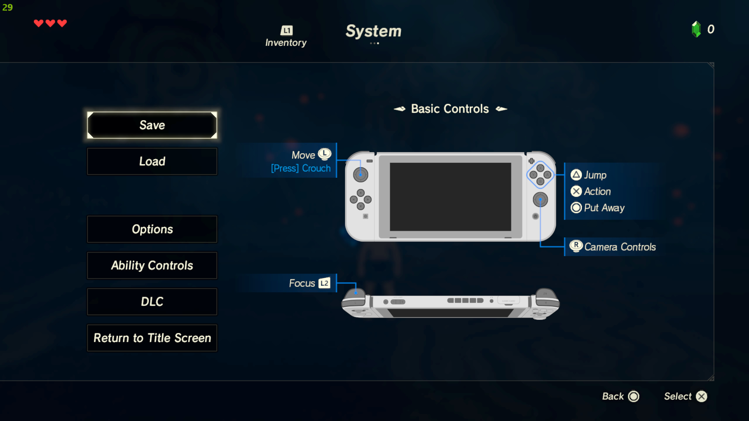 Playstation UI v1 - BOTW Switch [The Legend of Zelda: Breath of the Wild (Switch)] [Mods]
