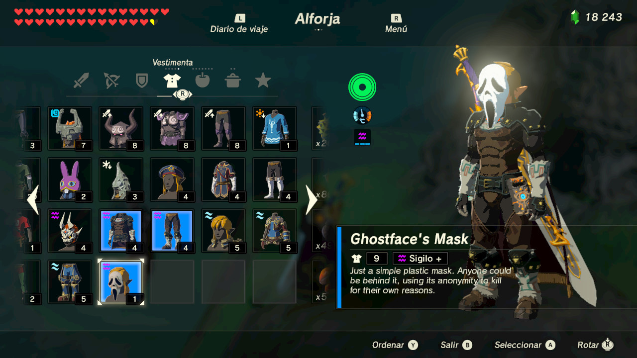Ghostface's Mask over Majora's Mask/Standalone Mod for The Legend of ...