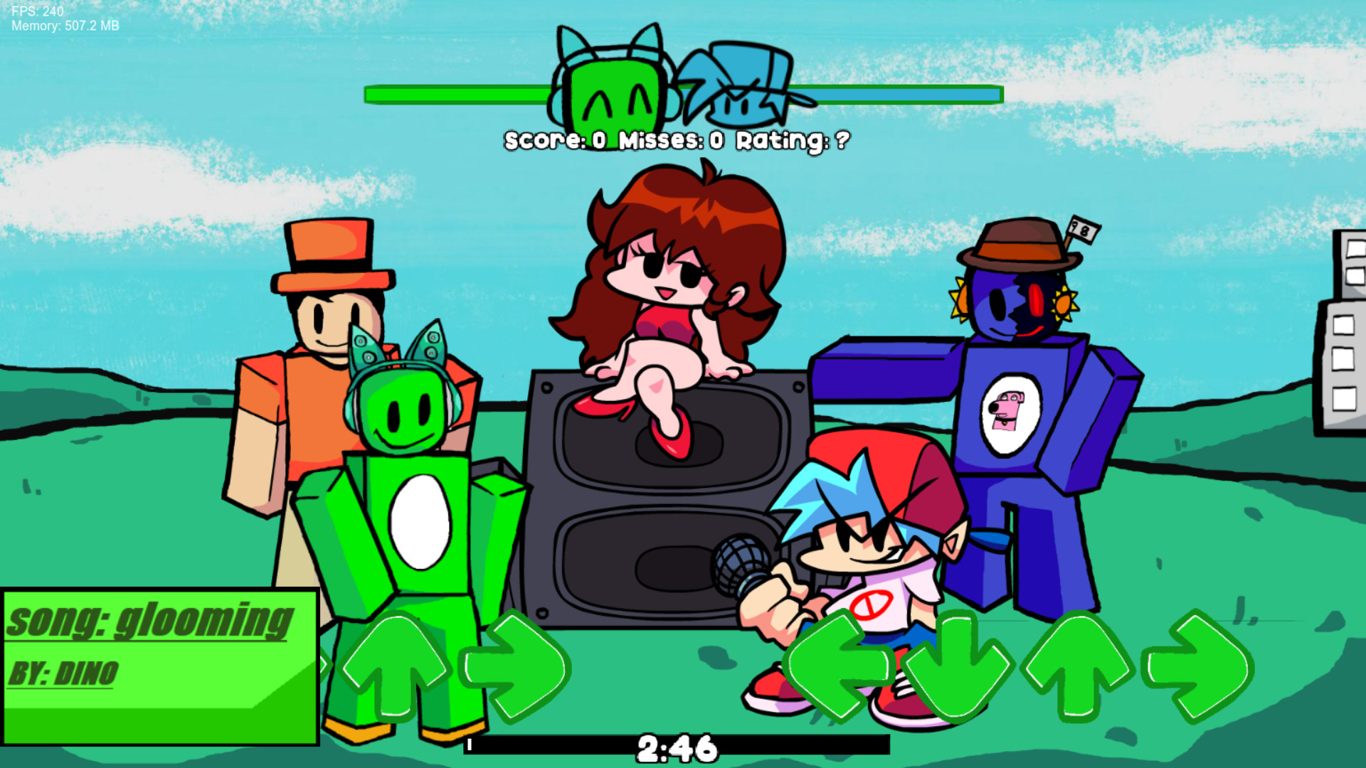 VS Dino ROBLOX The Parody Full Week [Friday Night Funkin'] [Mods]