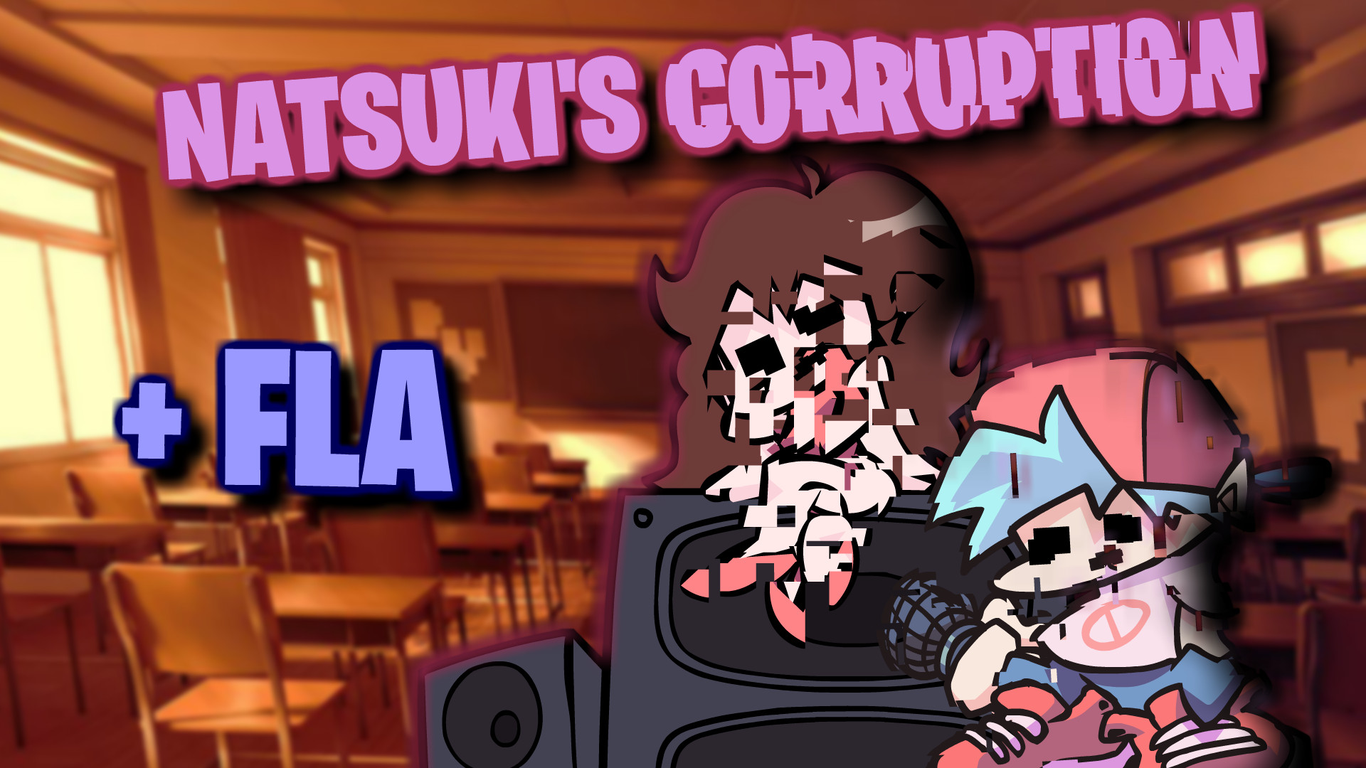 NATSUKI'S CORRUPTION + .FLA Mod for Friday Night Funkin' | FNF Mods