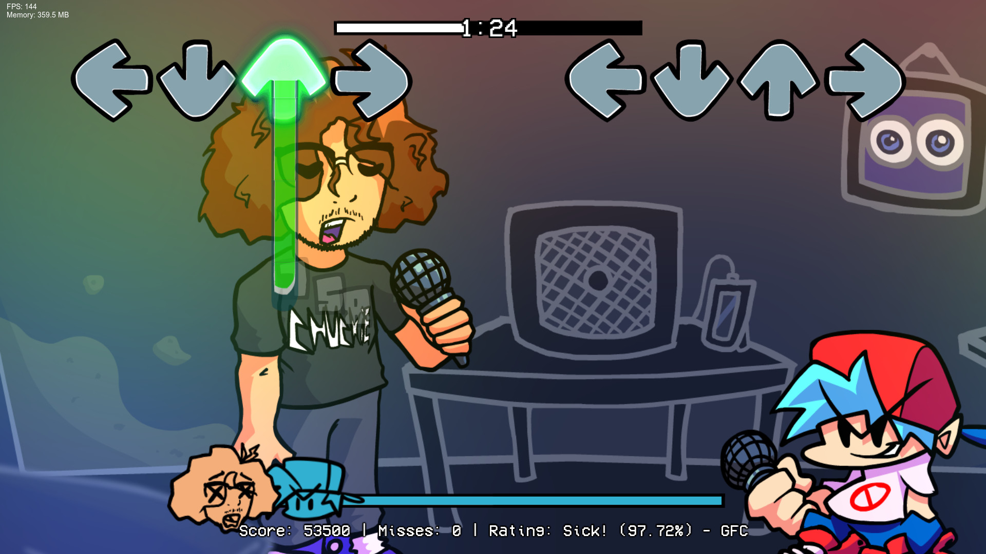 FUNKY FINSTER (VS KAWAI SPRITE) Mod for Friday Night Funkin' | FNF Mods