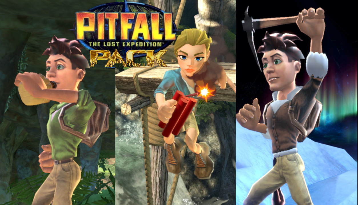 Pitfall Pack (Classic Harry, Snow Jacket, Nicole) Mod for Super Smash ...