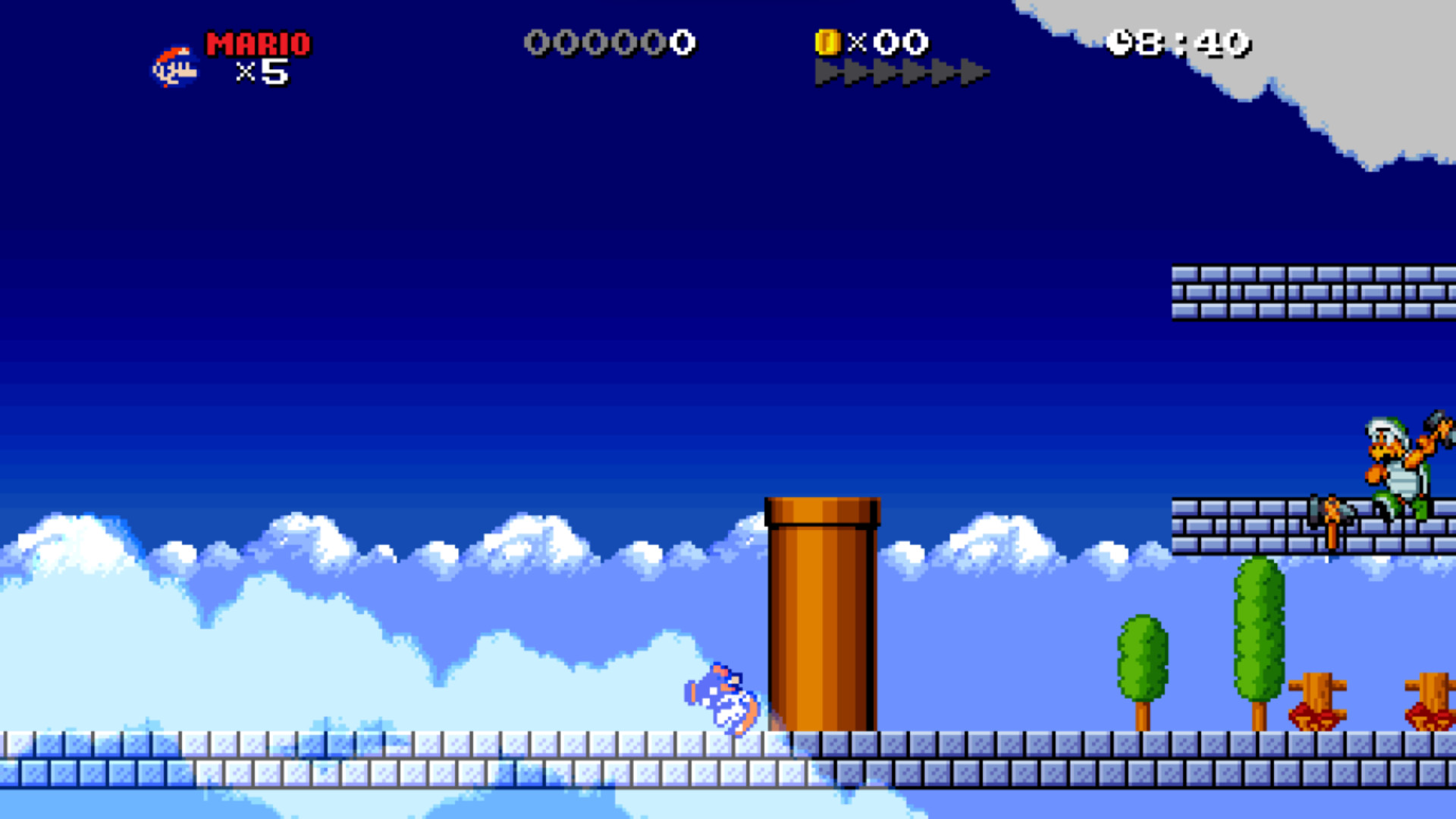 Mario Background 8 Bit