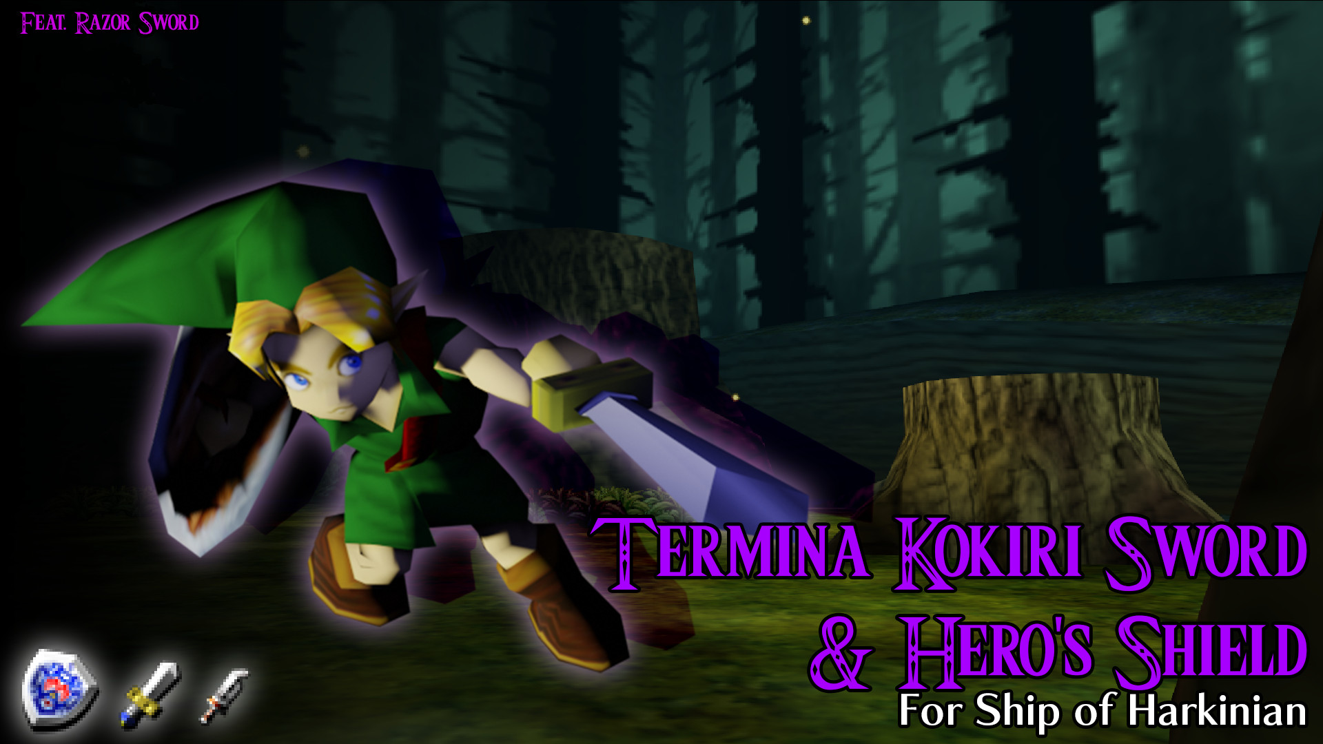 Termina Kokiri Sword and Hero's Shield [Ship of Harkinian (Ocarina of ...