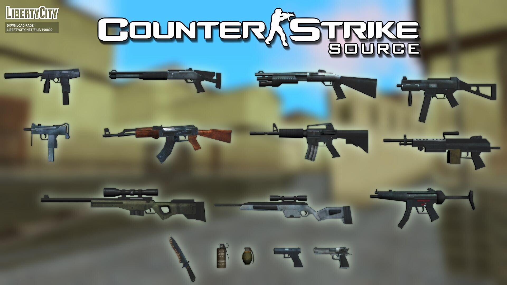 CS:S Weapon Pack [Grand Theft Auto: Vice City] [Mods]