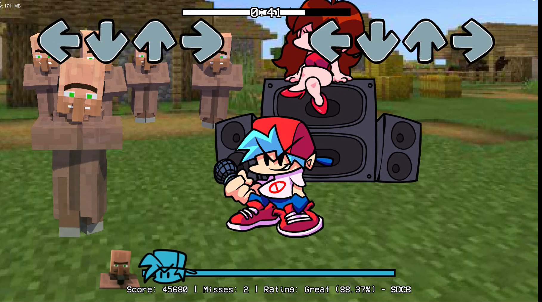 Vs Villager V2 - FRIDAY NIGHT FUNKIN' Mod for Friday Night Funkin ...