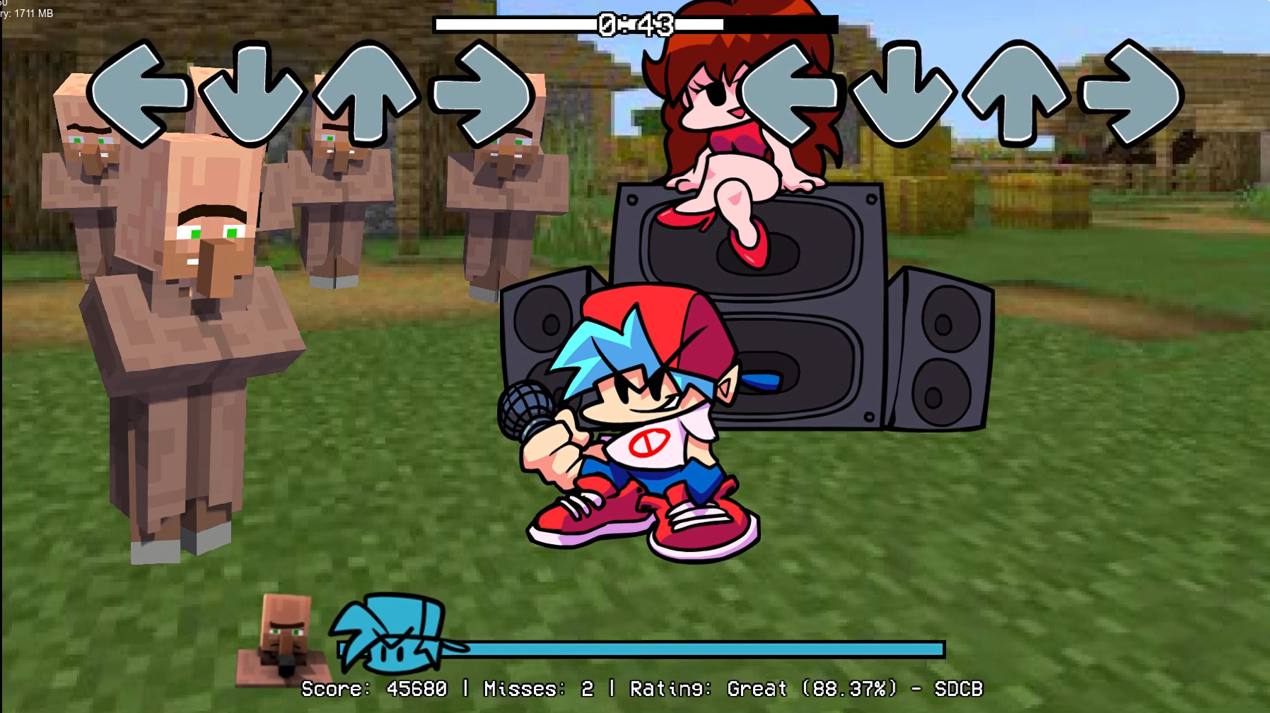 Vs Villager V2 - FRIDAY NIGHT FUNKIN' Mod for Friday Night Funkin ...