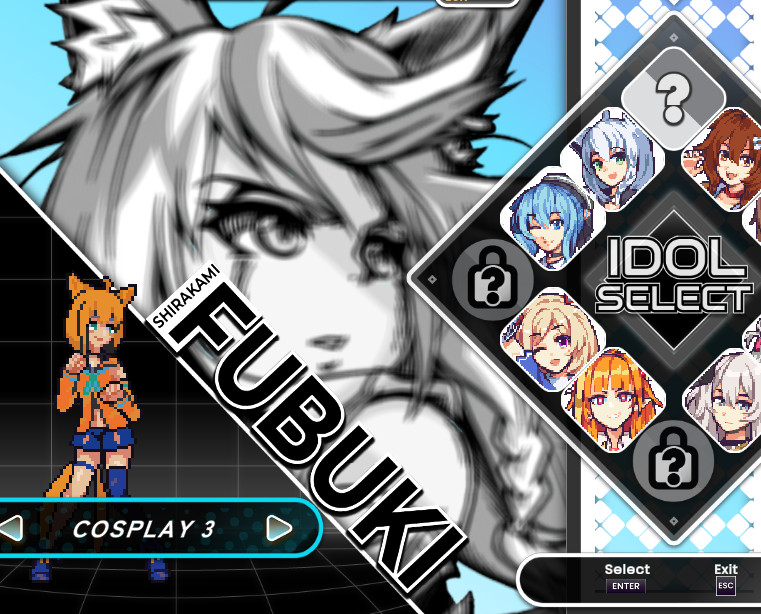 Kiara Fubuki Recolor [Idol Showdown] [Mods]