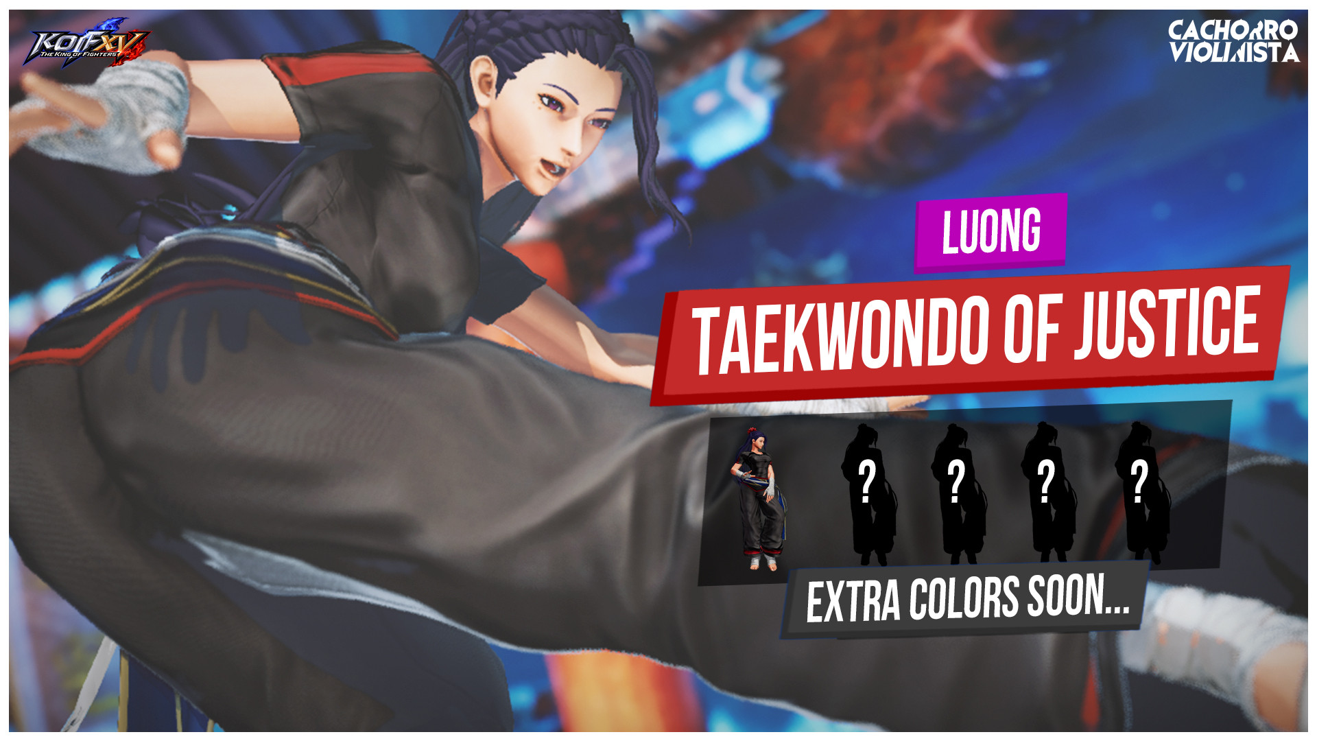 Taekwondo Of Justice Luong Mod for The King of Fighters XV | KoFXV Mods