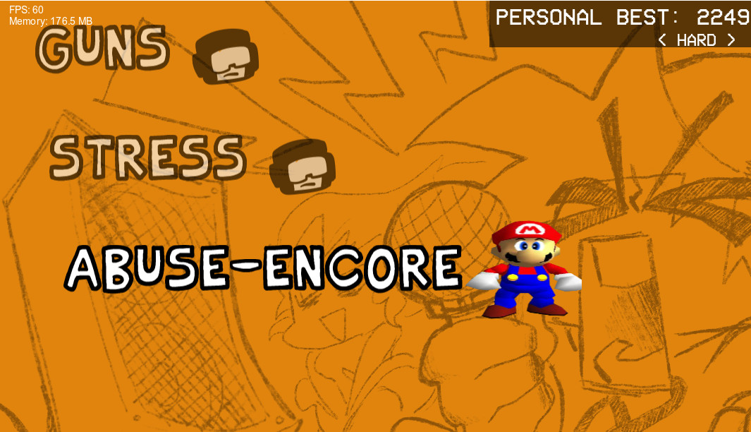 Abuse Encore (SM64 Cover) Mod for Friday Night Funkin' | FNF Mods