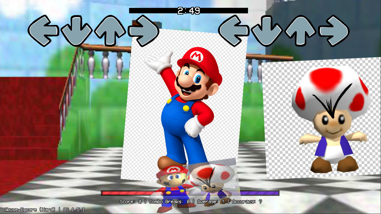 Abuse Encore (SM64 Cover) Mod for Friday Night Funkin' | FNF Mods