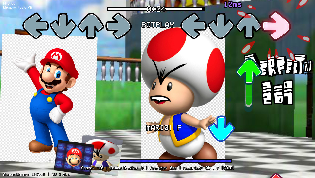 Abuse Encore (SM64 Cover) Mod for Friday Night Funkin' | FNF Mods