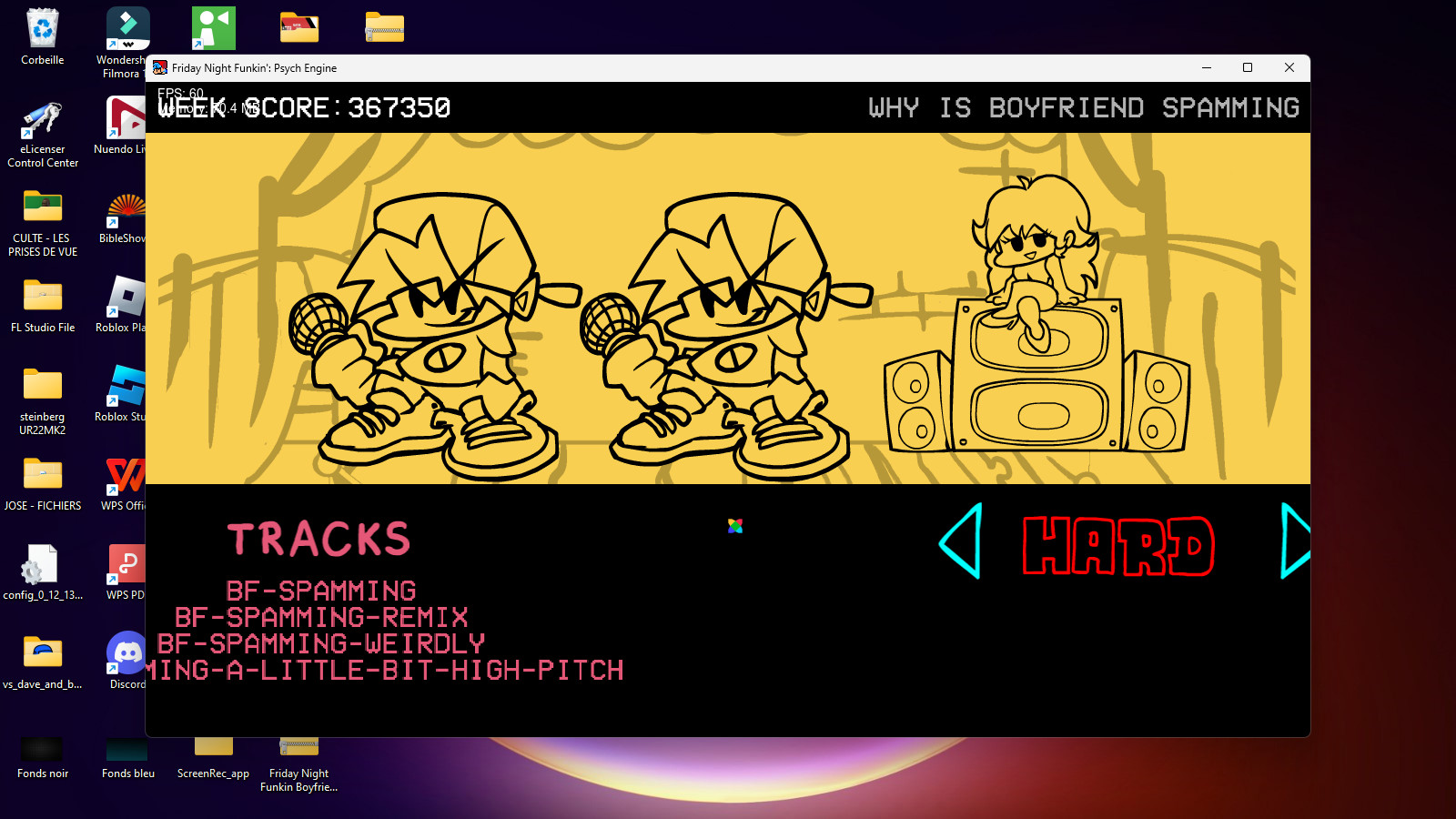 Friday Night Funkin : Boyfriend Spams (V3!) Mod for Friday Night Funkin ...